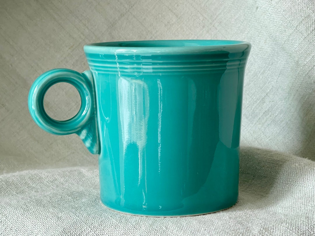 Vintage Fiesta Turquoise Coffee Mug Homer Laughlin Fiesta Ware Coffee ...