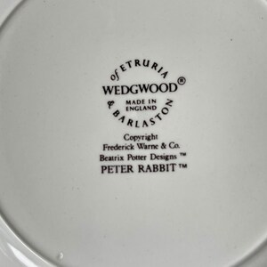 Wedgwood Beatrix Potter Peter Rabbit Plate Childrens Dinnerware Babys ...