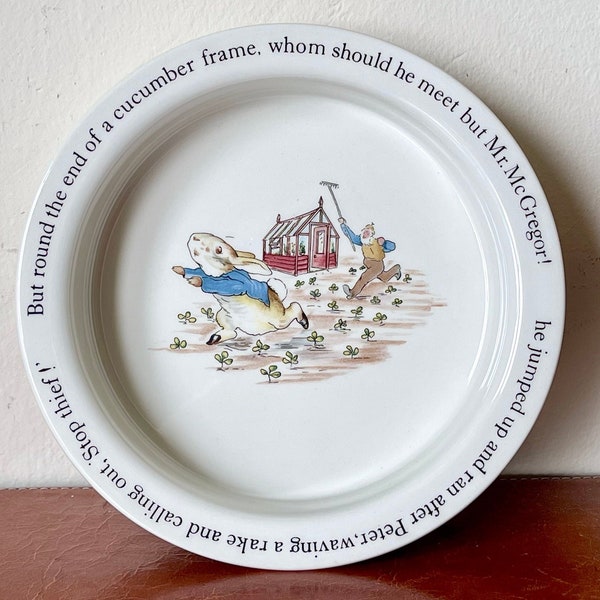 Peter Rabbit Plate and Bowl - Etsy