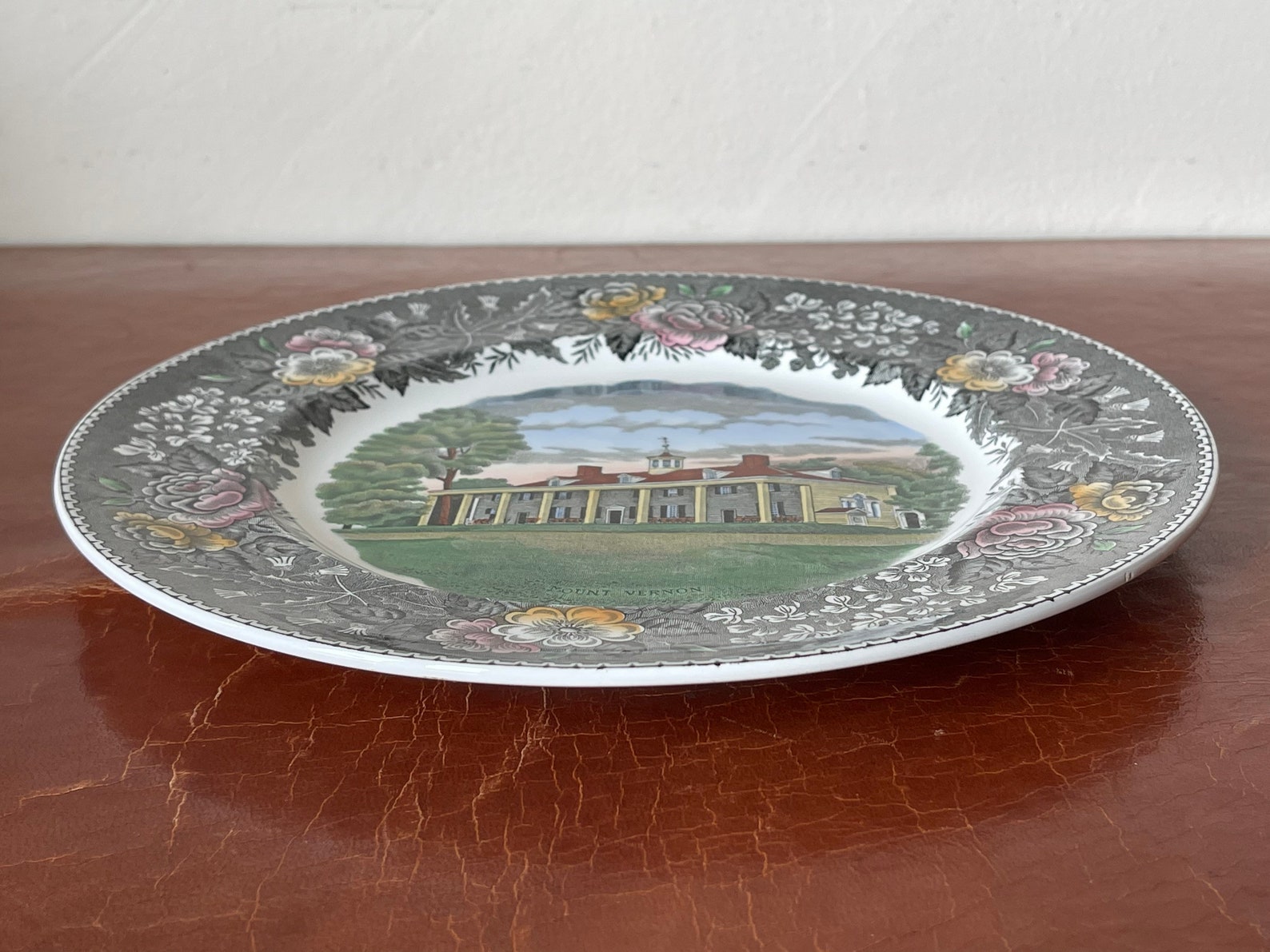 Old English Staffordshire Ware Mount Vernon Souvenir Plate Circa 1960’s ...