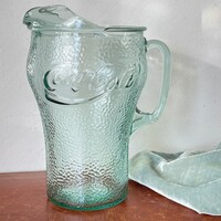 A Vintage Coca-cola Glass Pitcher. - Etsy