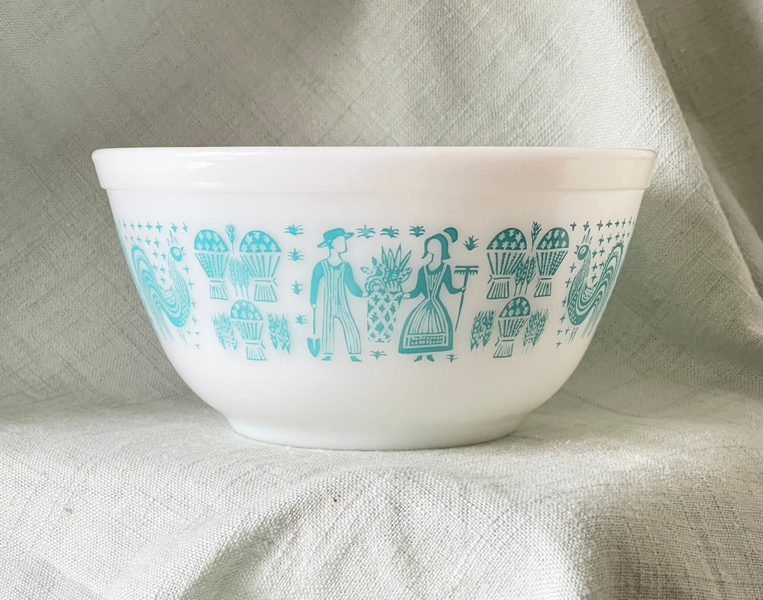 Vintage Pyrex Butterprint Amish Pattern 1-1/2 QT 402 Mixing - Etsy