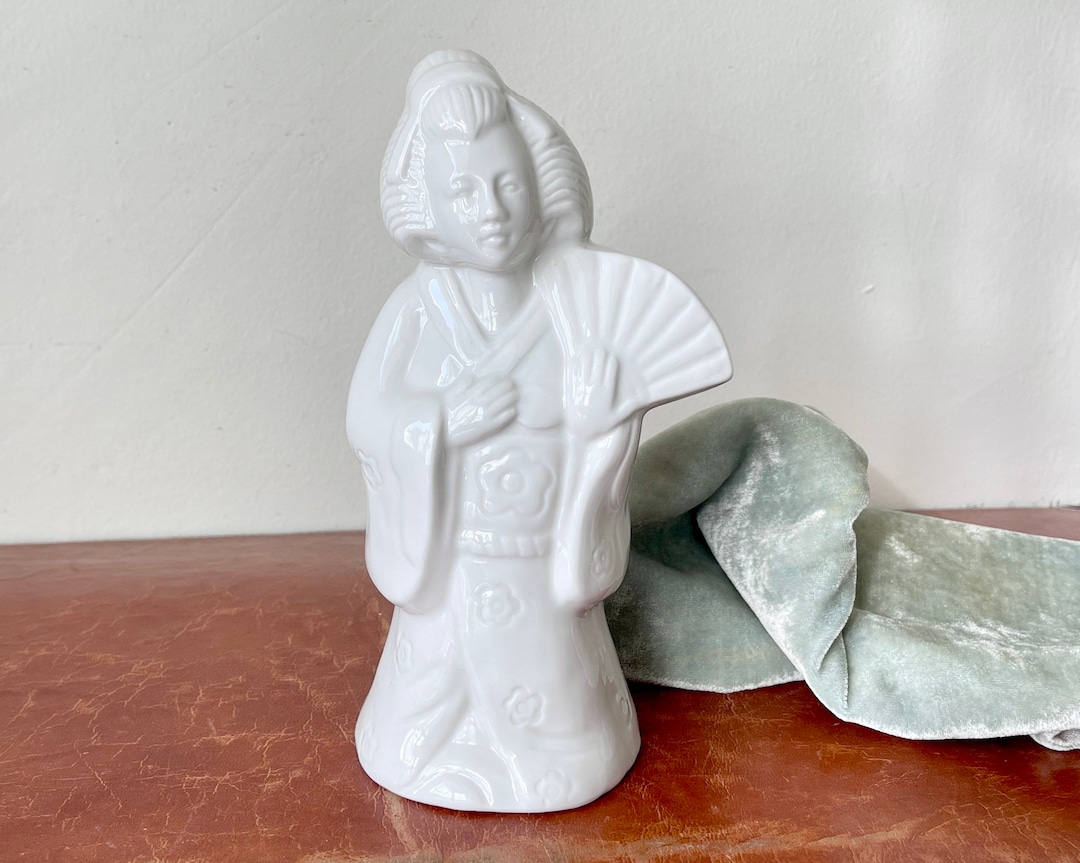 Vintage Benihana Geisha Cocktail Mug 1970’s White Ceramic Tiki Bar Cup ...