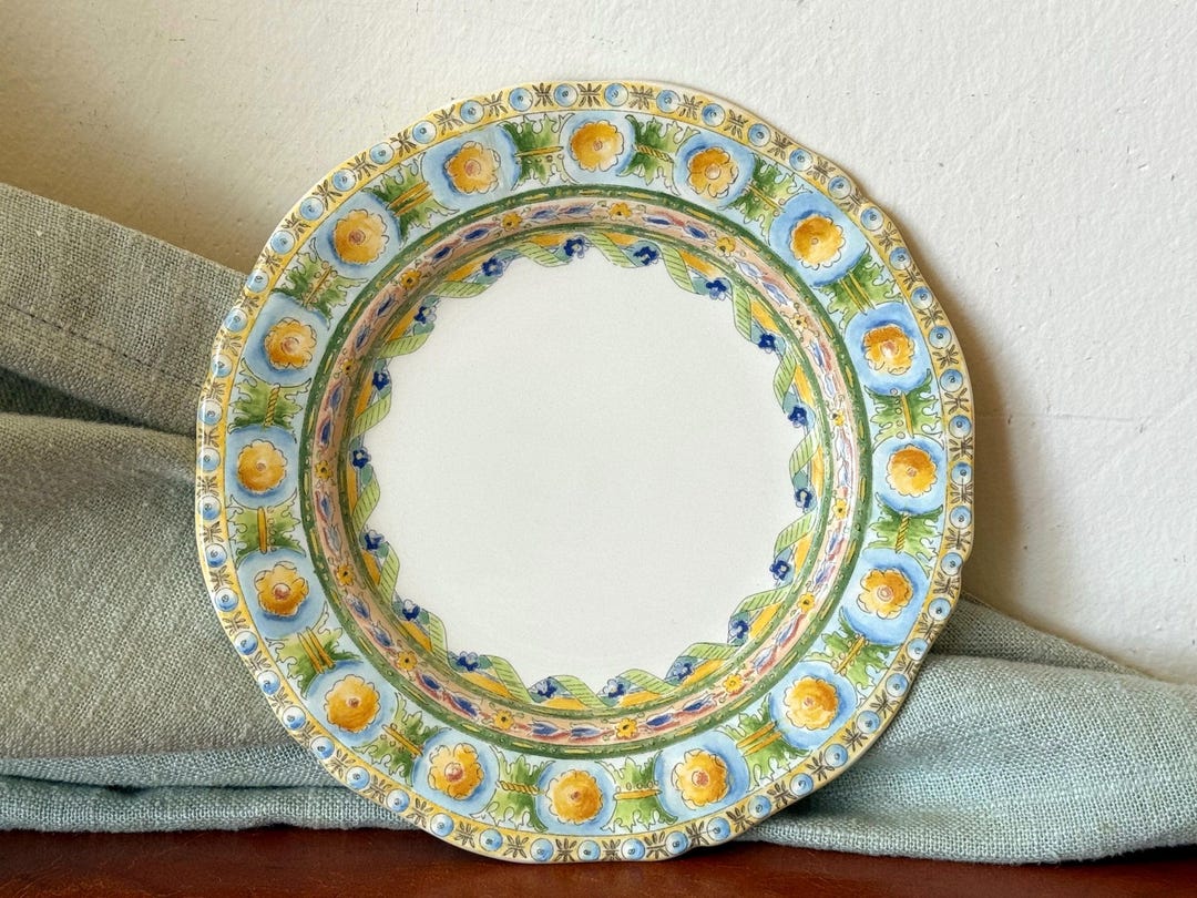 Gien Raphael Pattern Plate Rare Gien Bread and Butter Canapé Plate ...