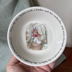 Vintage Peter Rabbit Wedgwood Baby Bowl Beatrix Potter Peter Rabbit ...