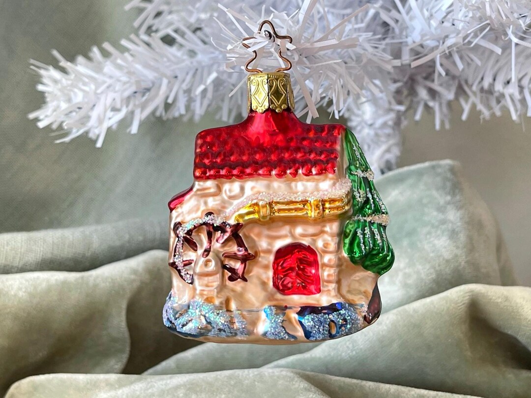 Vintage German Inge Glas Old Mill Cottage Christmas Ornament ...
