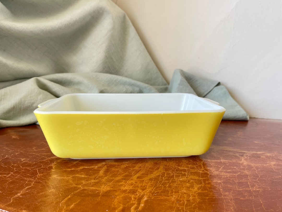 Vintage Pyrex 503 Primary Color Yellow Fridgie Dish 1940’s TM REG ...