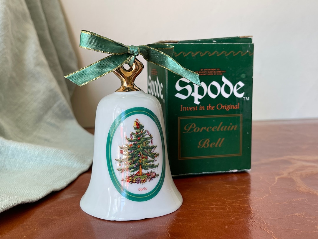 Vintage Spode Christmas Tree Bell Ornament Spode Ornament in Box OR1312 ...