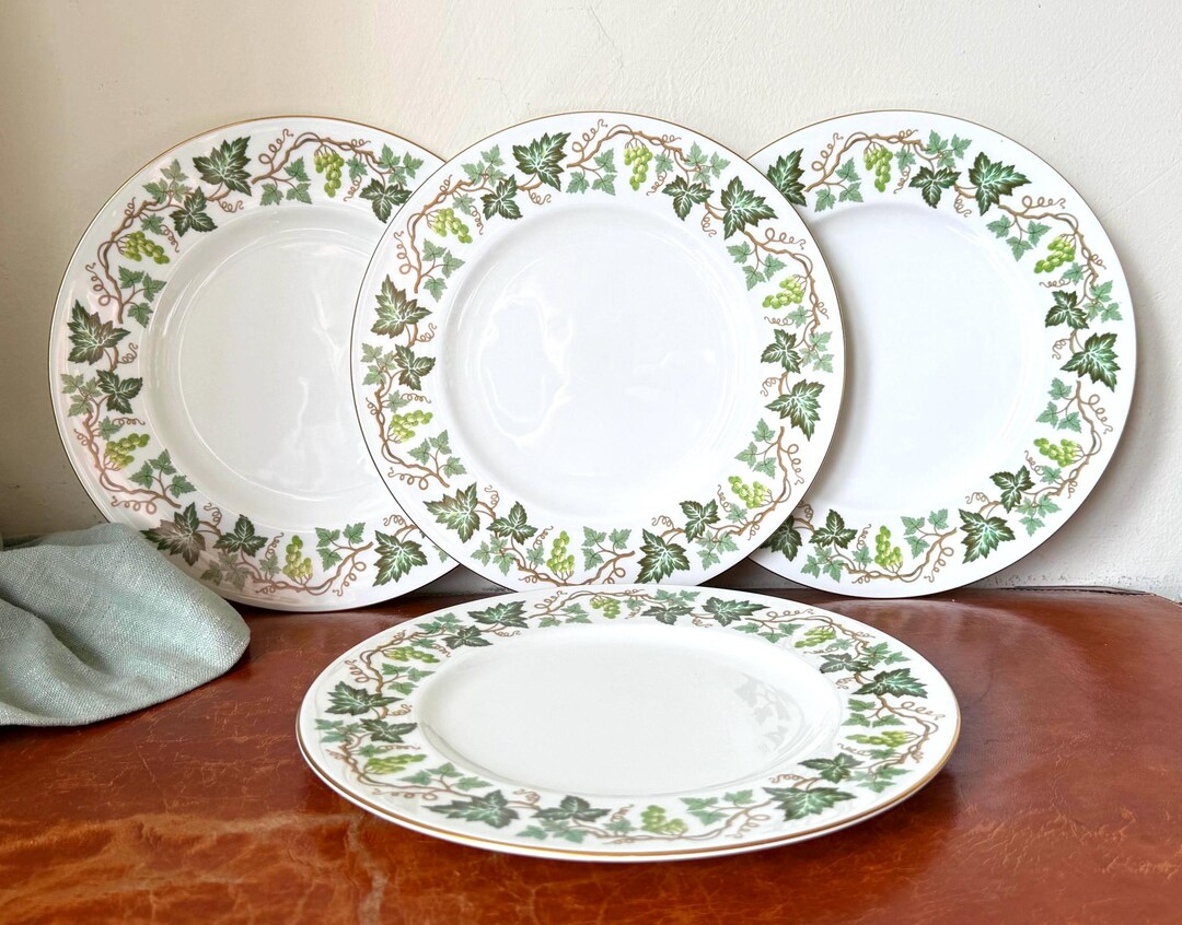 Wedgwood Santa Clara Pattern Dinner Plates Set of 4 Wedgwood Grapevine ...