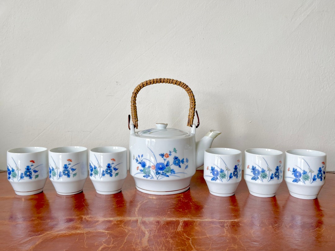 Vintage Arita Porcelain Tea Set 9 Piece Otagiri Kozan Kama Floral ...