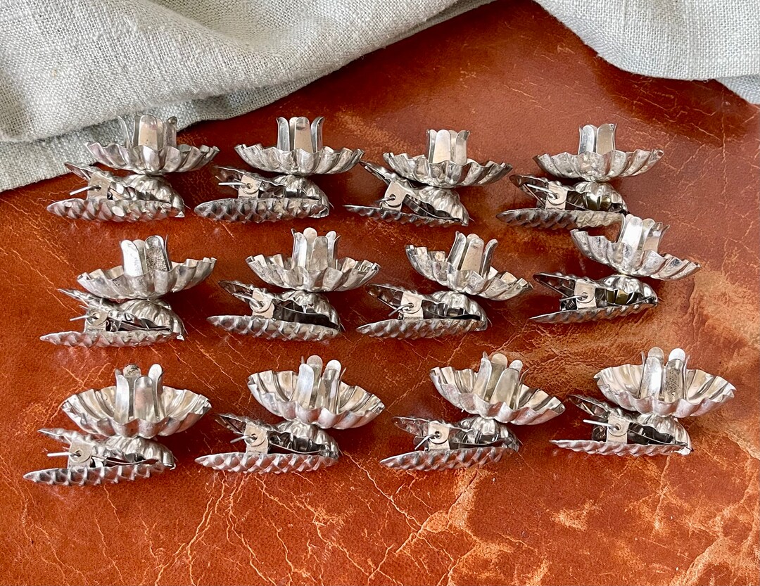Vintage Christmas Tree Candle Clips Set of 12 Rare 1950’s Rotatable ...