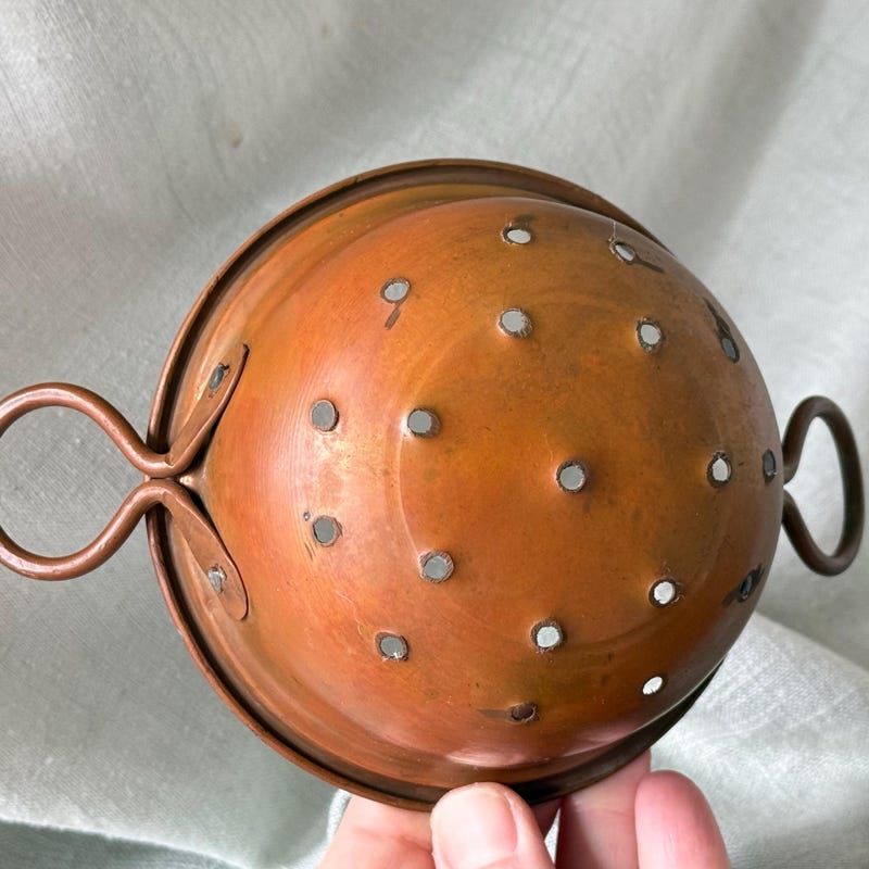 Copper Colander - Etsy