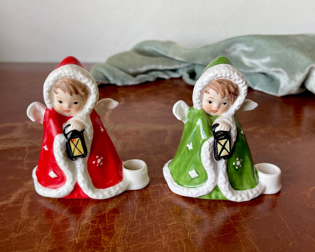 Goebel Angel With Lantern Candle Holders Set of 2 German Original ...