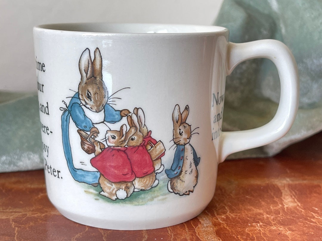 Peter Rabbit Wedgwood Mug Beatrix Potter Vintage 1980s Childrens ...