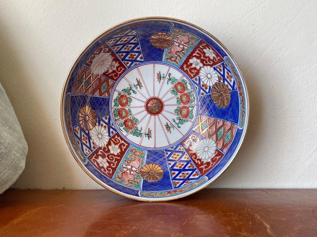 Antique Japanese Imari Porcelain Bowl Hand Painted Imari Design Made in ...
