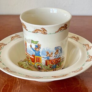 Royal Doulton Bunnykins Fruit Bowl and Beaker Cup 1950’s Barbara Vernon ...