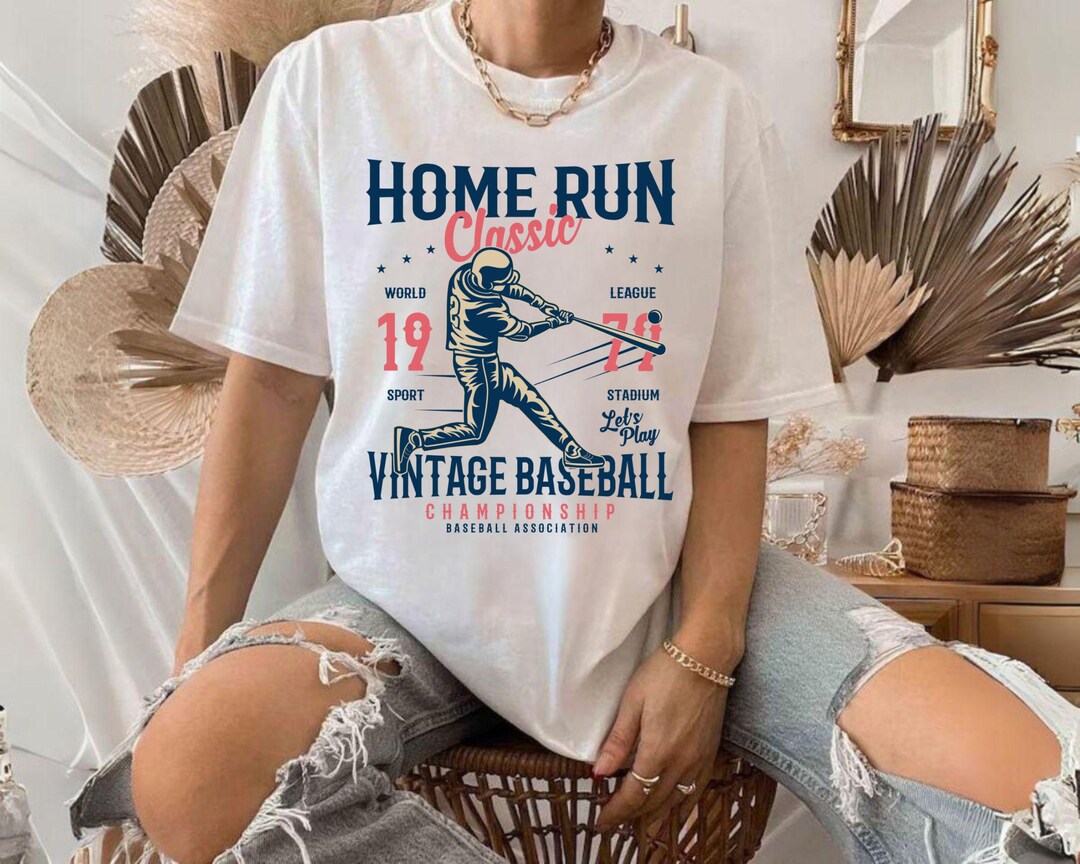 Vintage Baseball Shirt, Home Run Classic 1979 Tee, Retro Baseball Tee ...