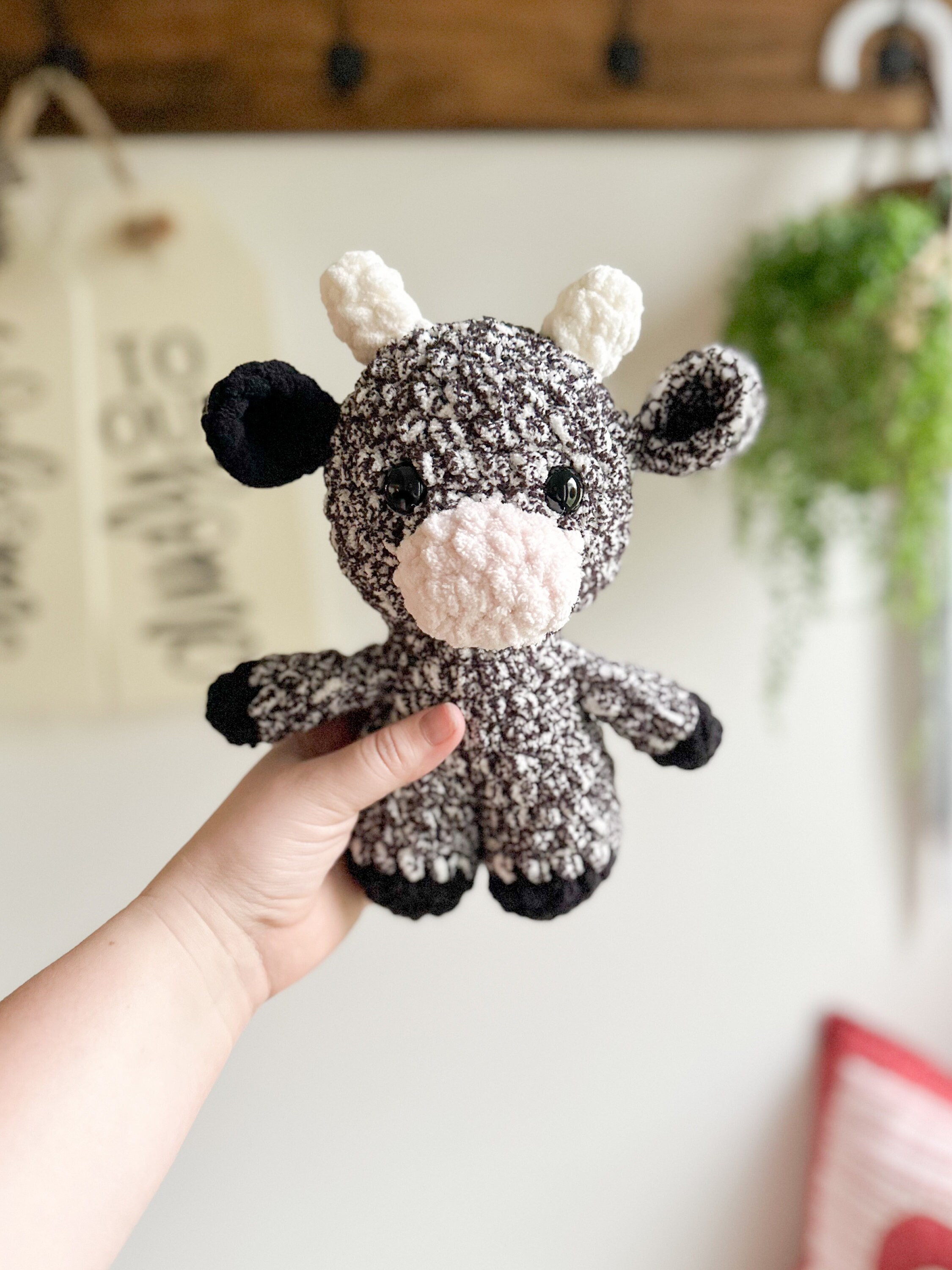 Crochet Mini Cow Crochet Cow Crochet Highland Cow Crochet Strawberry ...