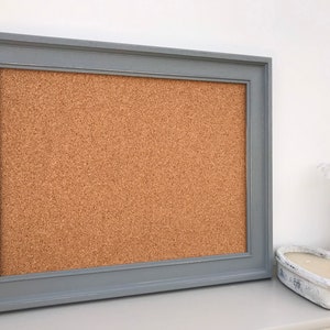 Grey Wooden Framed Notice Board / Pin Board / Shabby Chic - Etsy UK