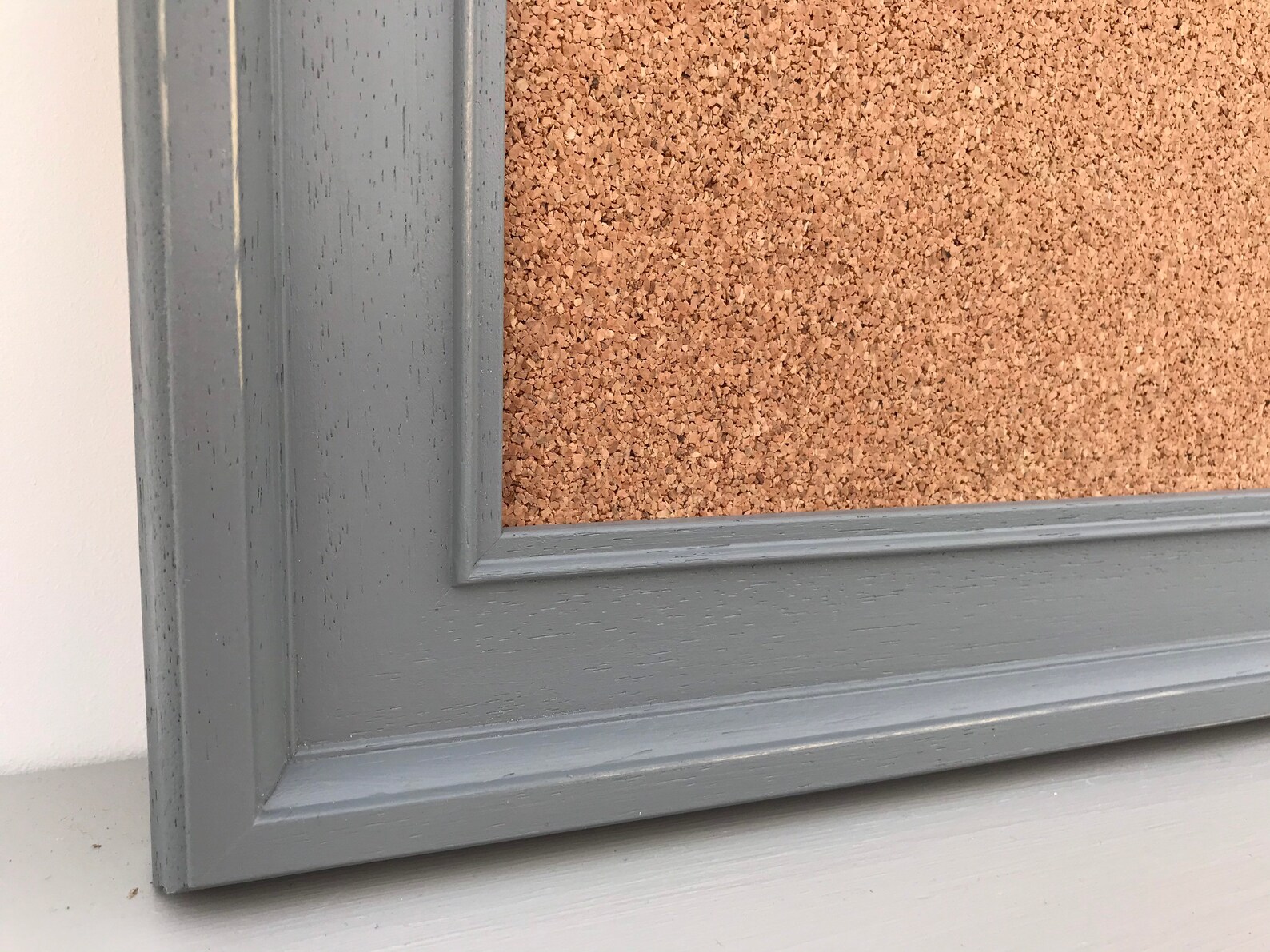 Grey Wooden Framed Notice Board / Pin Board / Shabby Chic - Etsy UK