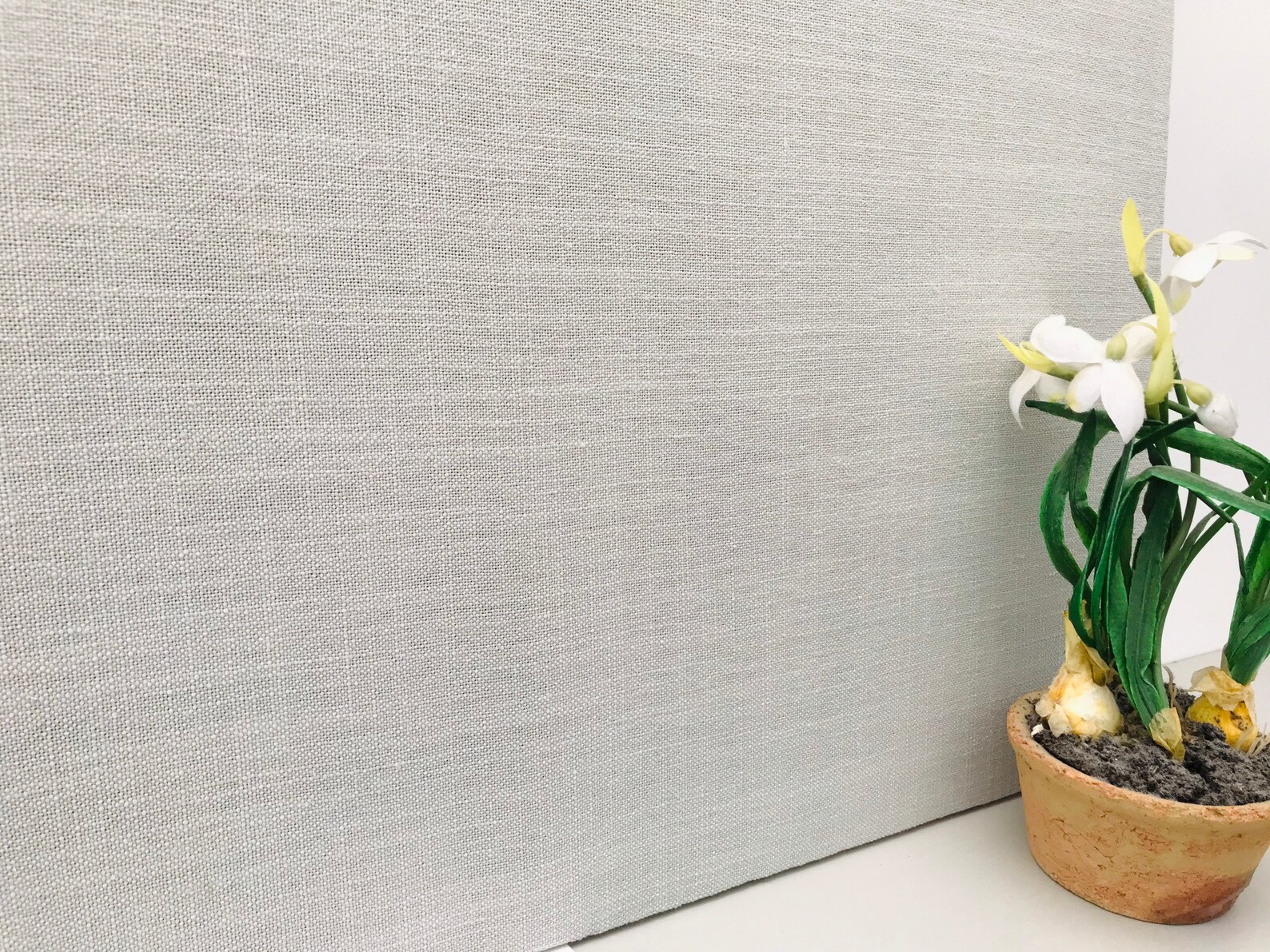 Dove Grey Fabric Covered Cork Board / Pin Board - Etsy UK