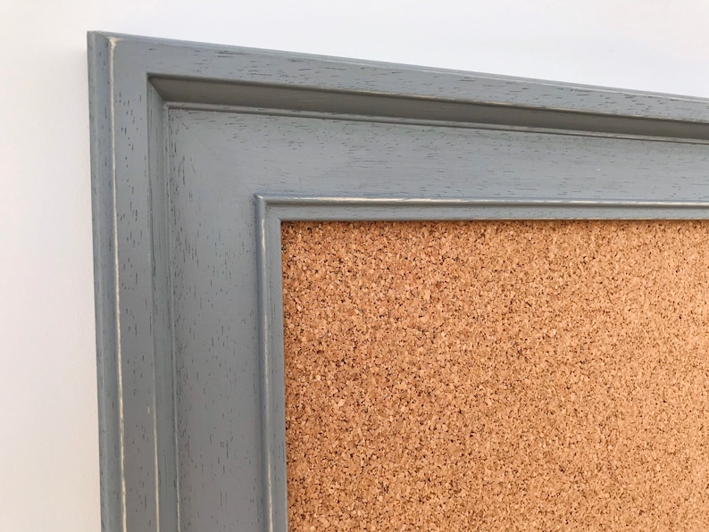 Grey Wooden Framed Notice Board / Pin Board / Shabby Chic - Etsy UK