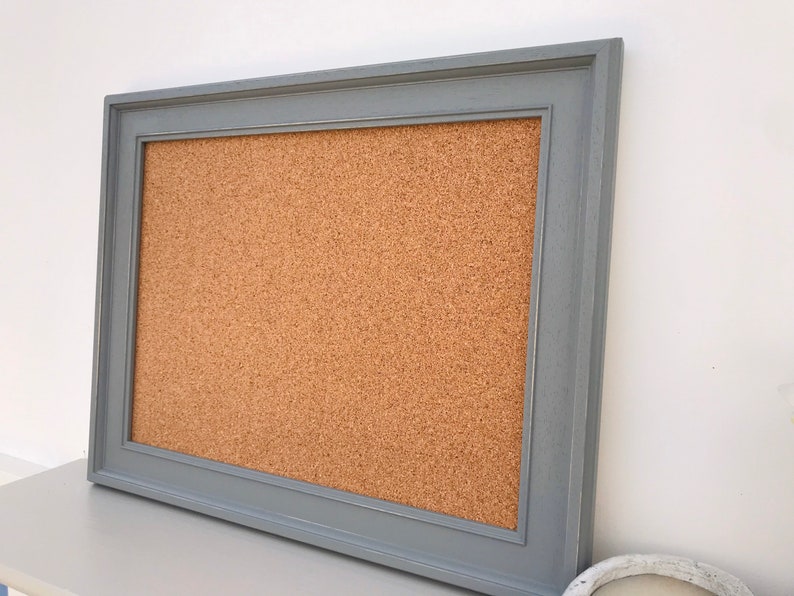 Grey Wooden Framed Notice Board / Pin Board / Shabby Chic - Etsy UK