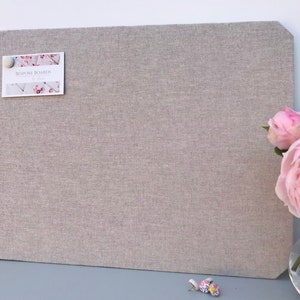 Linen Fabric Covered Notice Board / Pin Board - Etsy UK