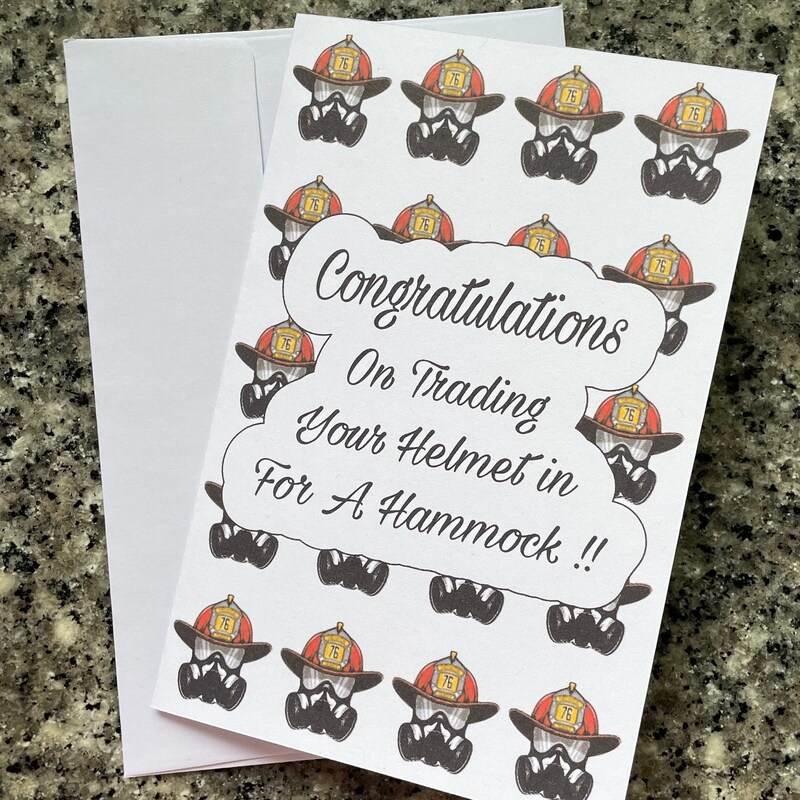 Fireman Retirement - Etsy