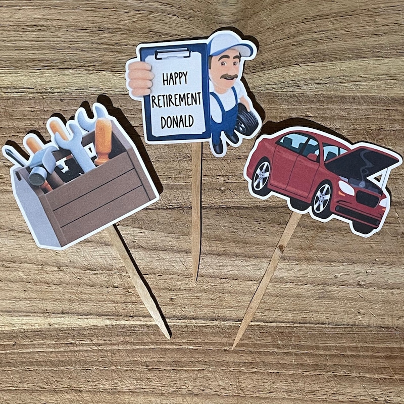 Auto Mechanic Cake Topper - Etsy