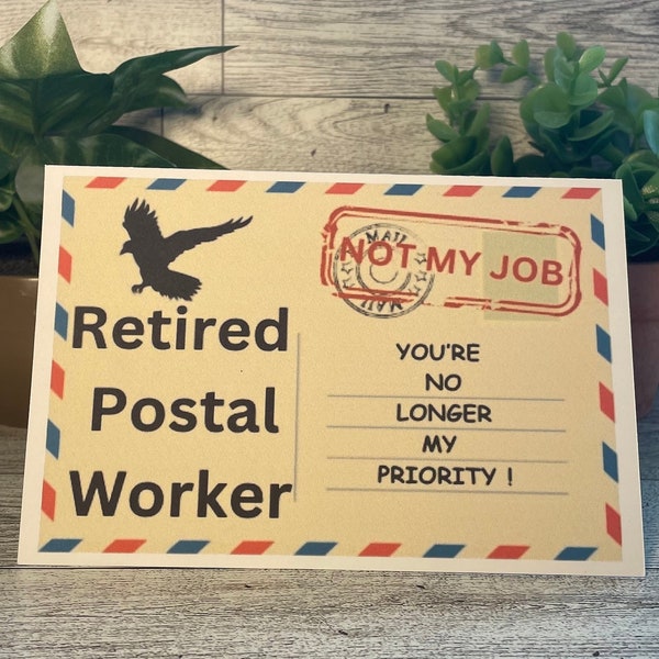 Postal Retirement - Etsy