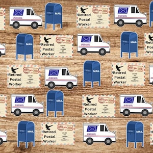 Retired Postal Worker Confetti,mail Carrier Retirement Confetti,post ...