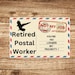 Retired Postal Worker Confetti,mail Carrier Retirement Confetti,post ...