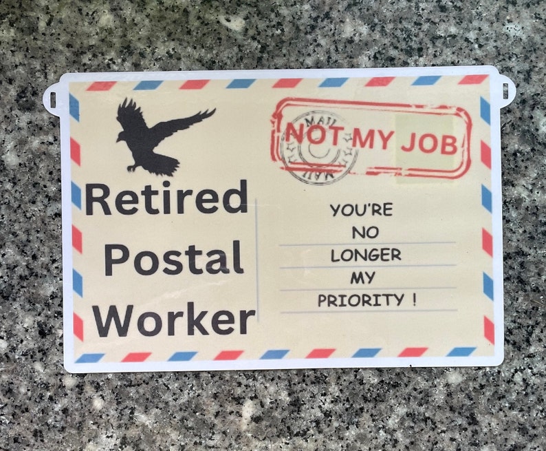 Retired Postal Worker Banner,mail Carrier Retirement Sign,retirement ...