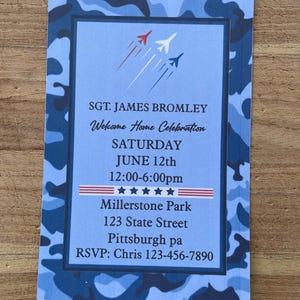 Air Force Homecoming Invitations,welcome Home Airman Invitations,usaf ...