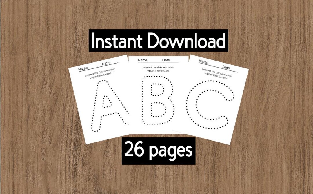 ABC Tracing Worksheets,dot to Dot Alphabet,letter Tracing Pdf,alphabet ...