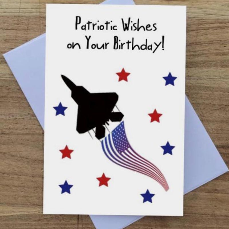 Airforce Birthday Card - Etsy