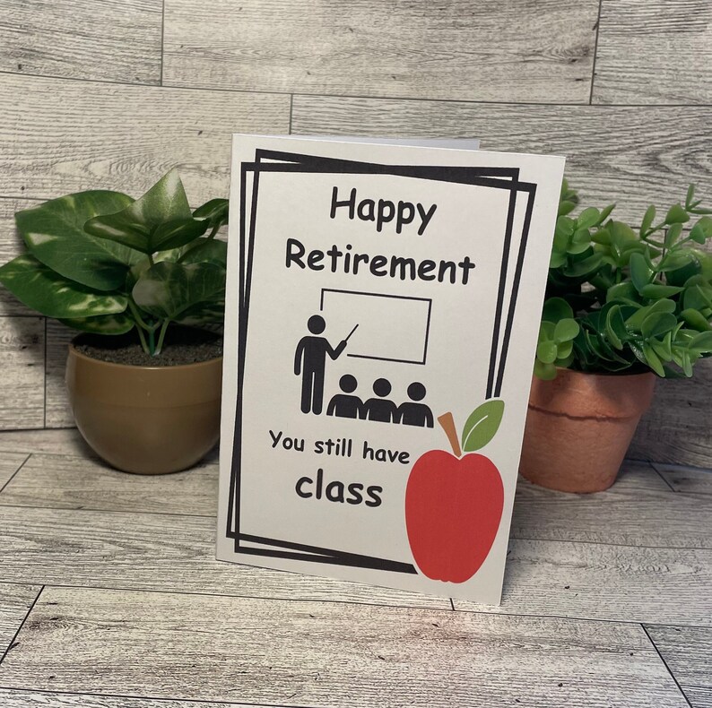 Teacher Retirement Card,retirement Card for Educator,retirement Card ...