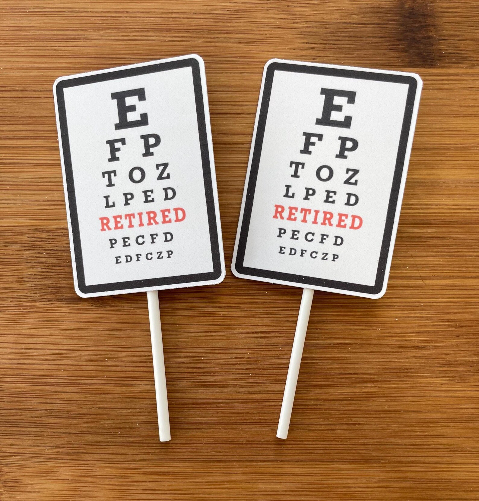 Eye Doctor Retirement Cupcake Toppers,optometrist Retirement Party ...