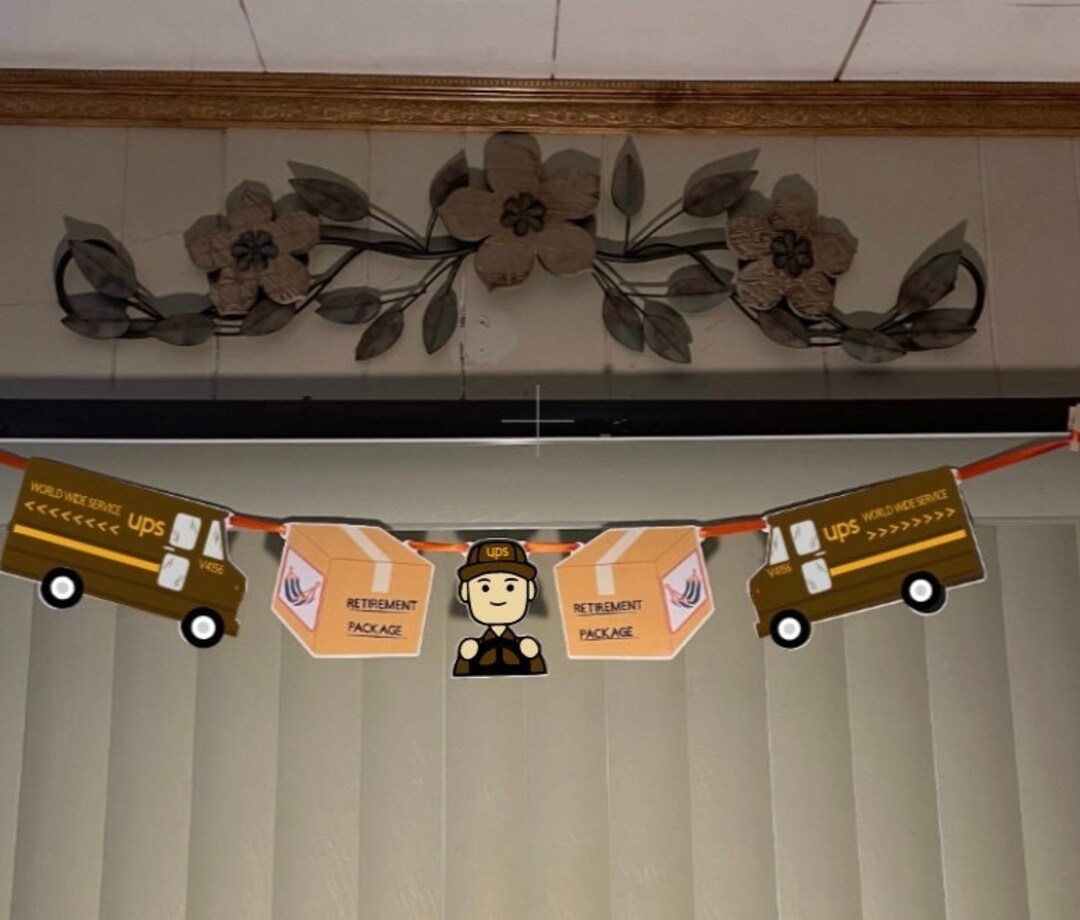 UPS Retirement Banner,retirement Banner for UPS Driver,ups Themed ...