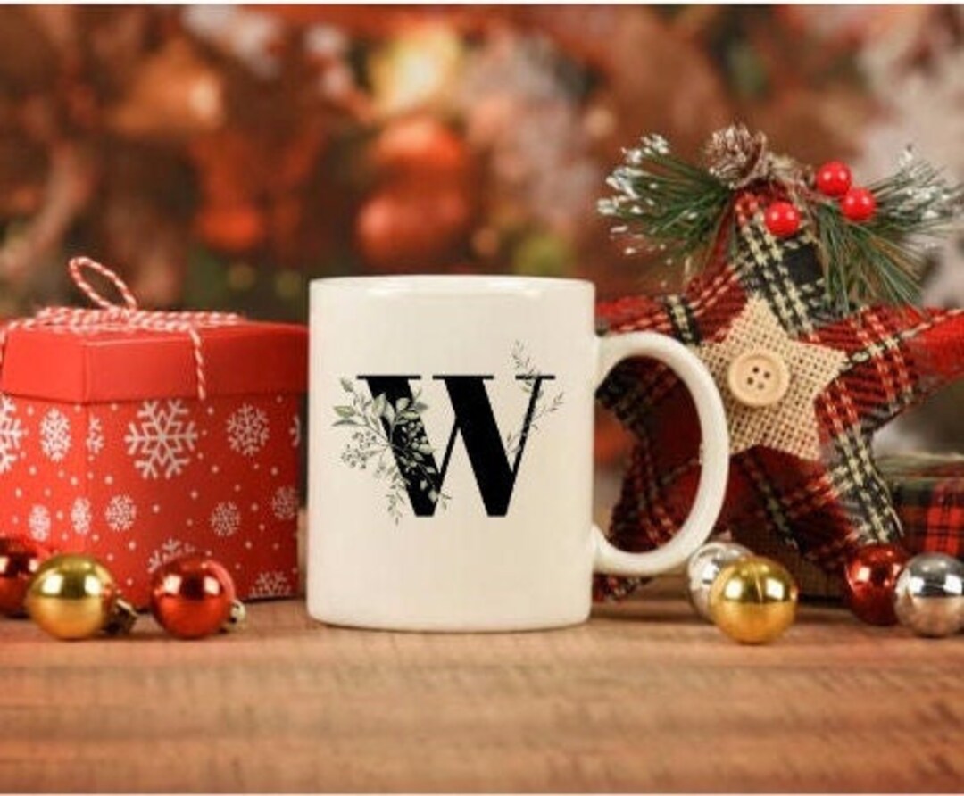 Customizable Monogram Mug,personalized Coffee Cup,unique Gift Idea ...