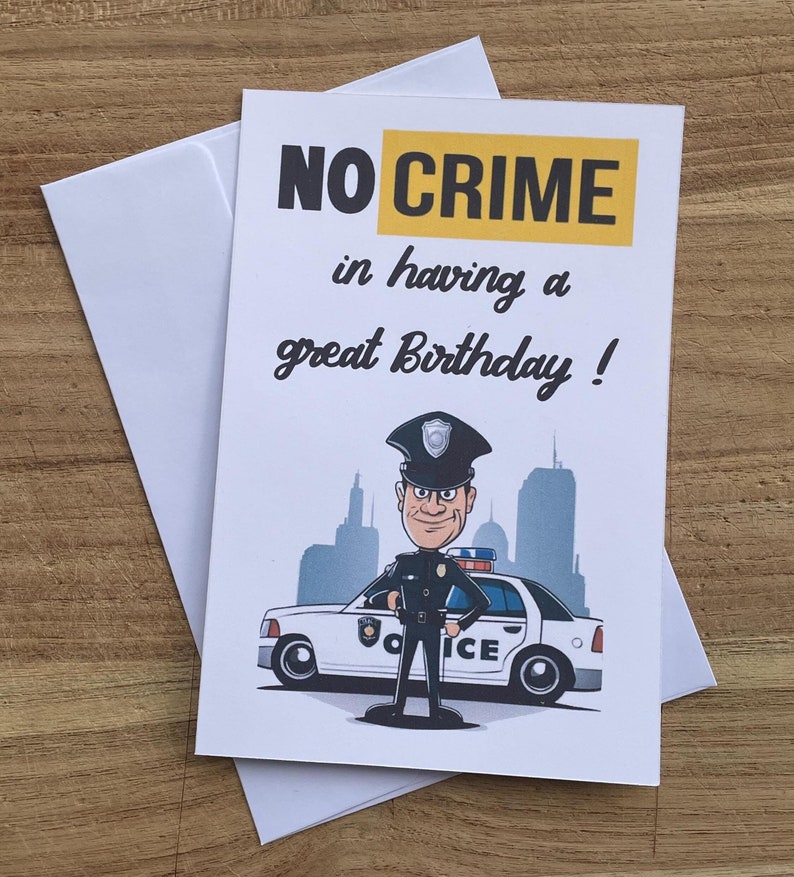 Police Officer Birthday Card,birthday Cards for Cops,law Enforcement ...