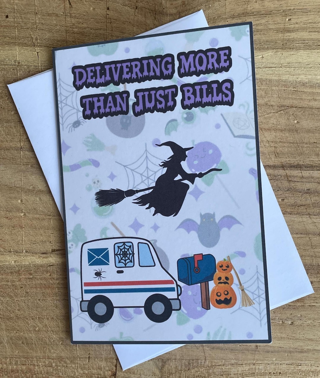Halloween Cards for Mailmen,mail Carrier Halloween Cards,mailman ...