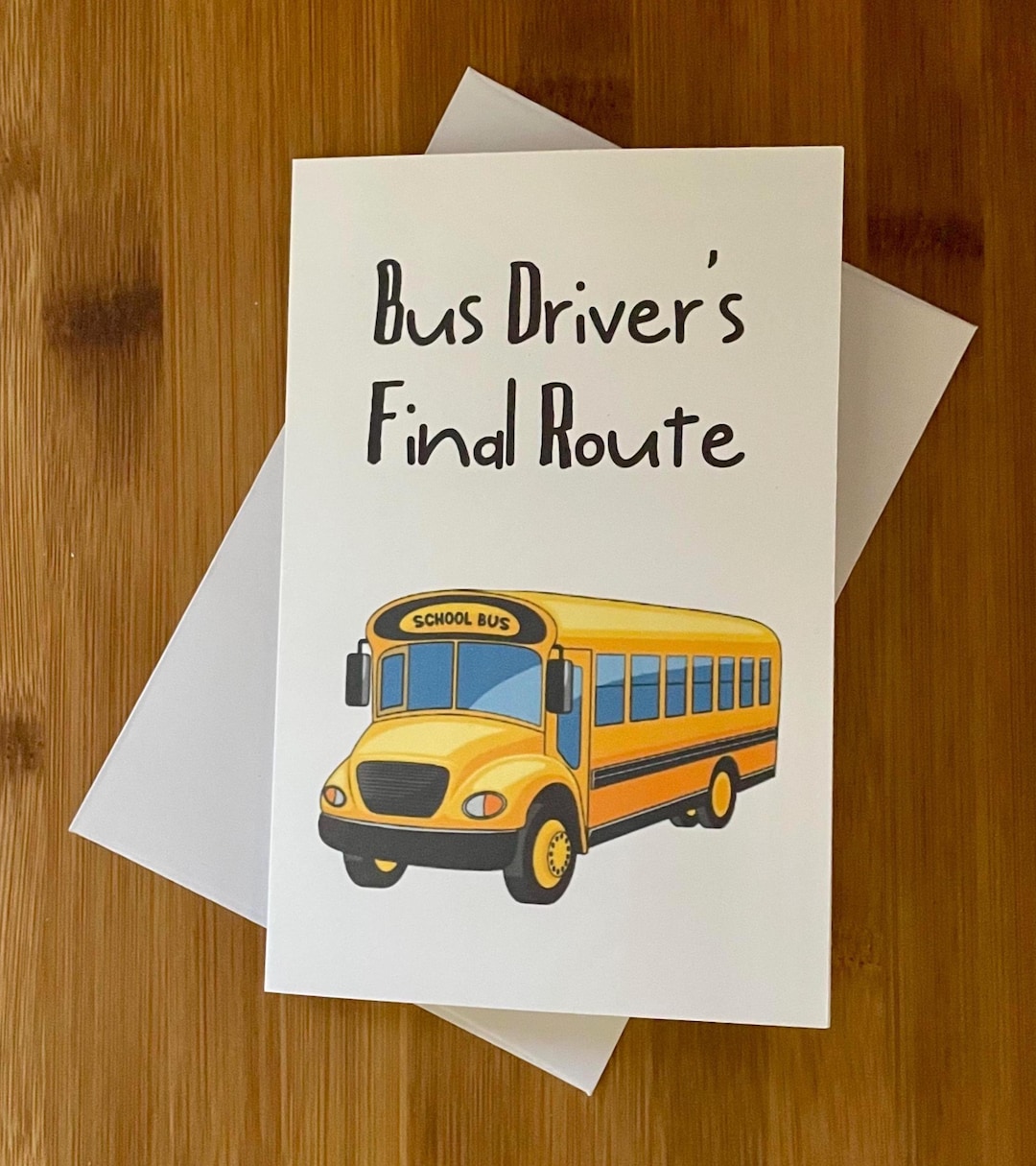 Bus Driver Retirement Card,retirement Card for Bus Driver,funny Bus ...