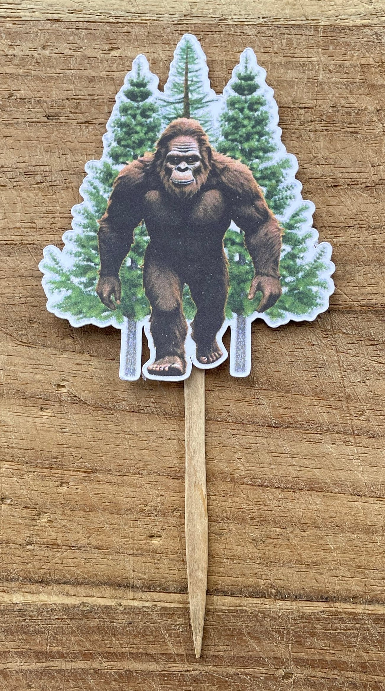 Bigfoot Cupcake Toppers,sasquatch Cake Decorations,bigfoot Party ...
