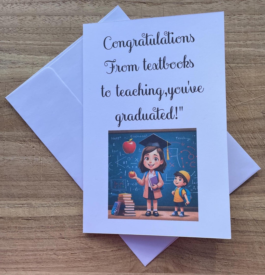 Teacher Graduation Cards,teaching Graduation Congratulations,funny ...