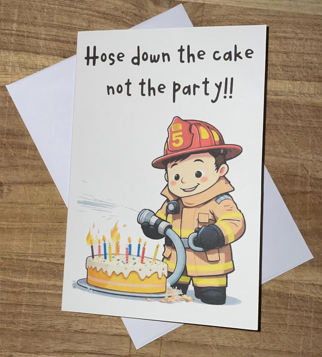 Funny Fireman Birthday Cards,firefighter Gift Ideas Birthday, Birthday ...