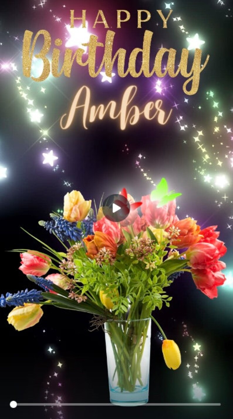 Happy Birthday Video Card, Animated Birthday Card, Birthday E-card ...