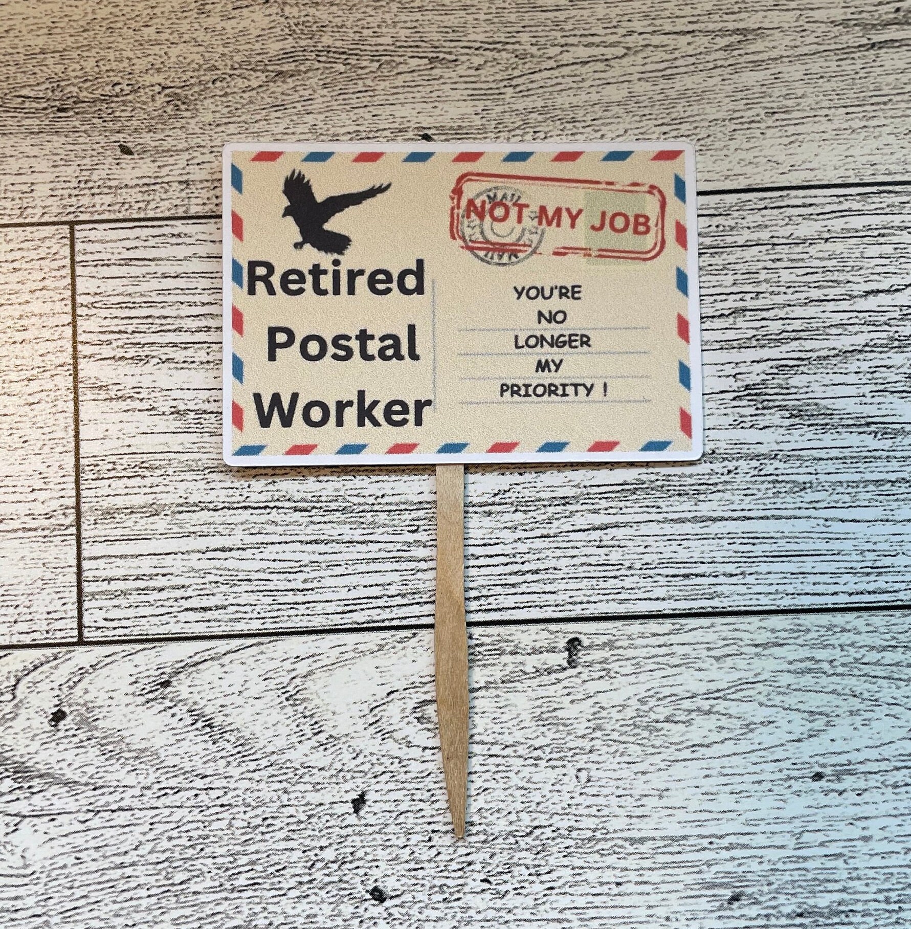 Postal Worker Retirement Cupcake Toppers,mail Carrier Retirement Party ...