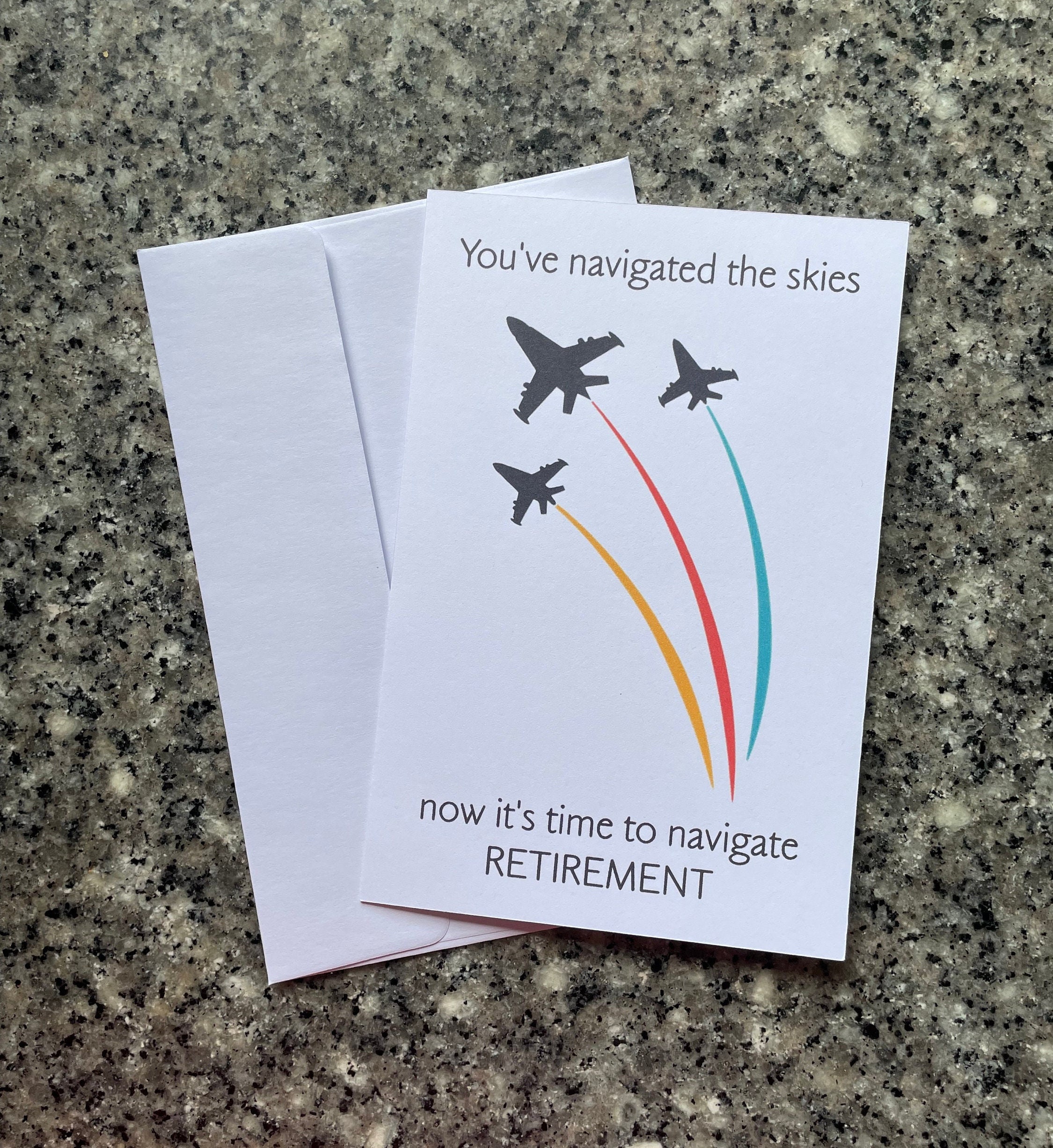 Air Force Retirement Card,flying Into Retirement Card,air Force Veteran ...